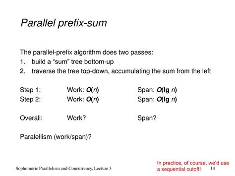 Ppt A Sophomoric Introduction To Shared Memory Parallelism And Concurrency Lecture 3 Parallel