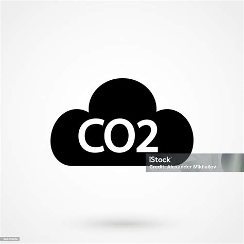Co2pictogram Kooldioxide Formule Symbool Vector Illustratie Teken