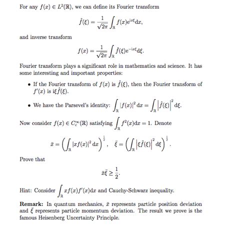 solved for any f x e l r we can define its fourier