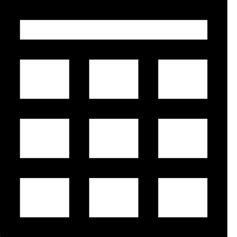 Table Vector Svg Icon Svg Repo