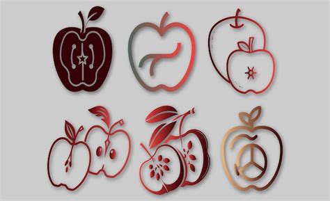 Premium Vector Vector Drawn Apple Design