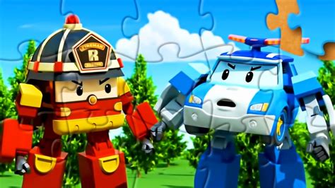 Мультик про машинки Робокар Поли : Пазлы для детей - Car Puzzle Robocar ...