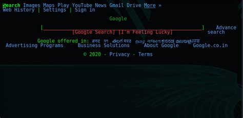 browser search from terminal with w3m
