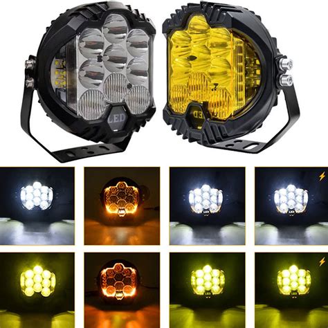 ไฟ Led ทำงานขนาด 5 7 9 นิ้ว 75w ไฟสปอตไลท์ ไฟตัดหมอก สำหรับขับขี่รถออฟโรด ไฟหน้าสำหรับ Atv Suv