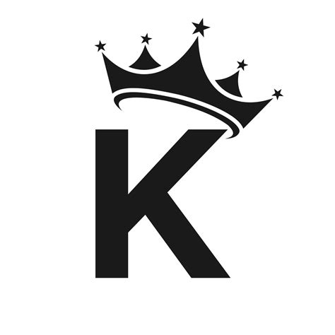Letter K Crown Logo For Beauty Fashion Star Elegant Luxury Sign Vector Art At Vecteezy