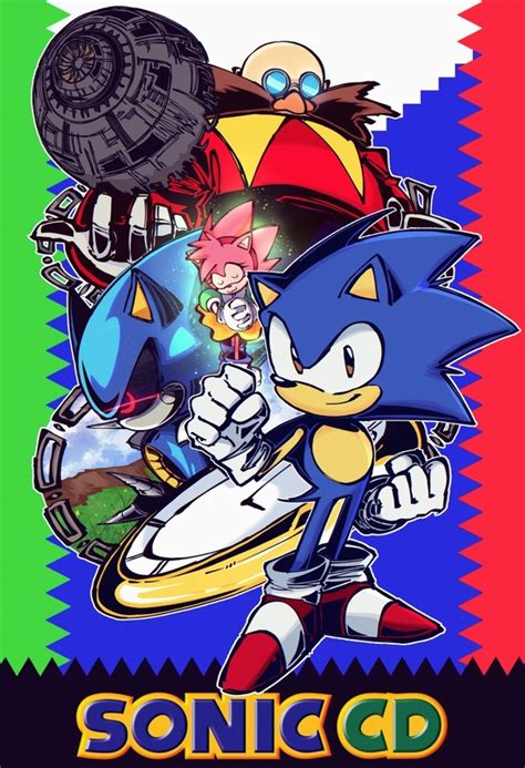 Sonic Cd Poster Genuine Rare Th