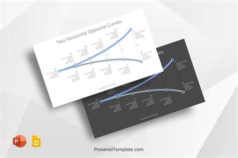 2 Horizontal Opposite Curves Presentation Template Free Powerpoint Templates Presentation