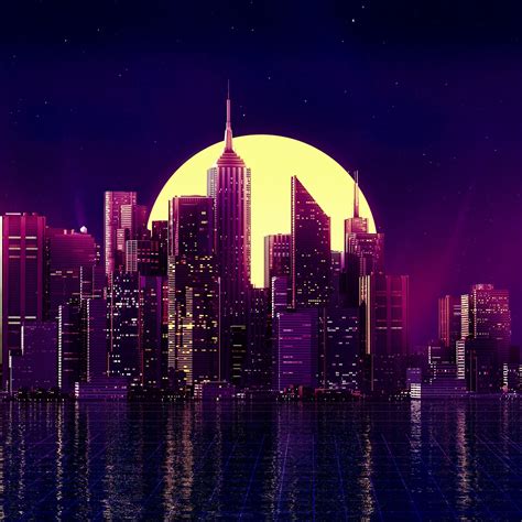 2048x2048 Cityscape Night 4k Ipad Air Hd 4k Wallpapersimages