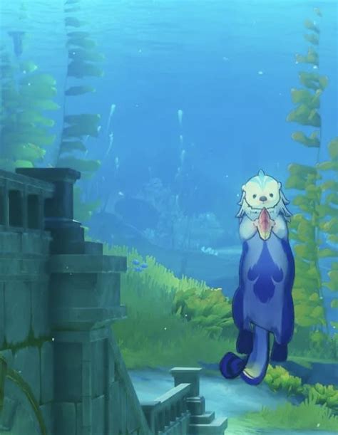 Fontaine Otters Genshin Otter Fanart Genshin Neuvillette Otter
