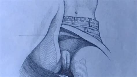 A Female Doing Upskirt On Public Hand Pencil Drawing Process Xxx