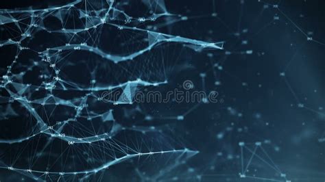 abstract motion background digital random digits plexus data networks