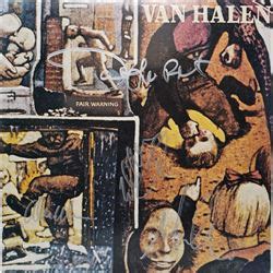 Signed Van Halen Fair Warning Album Cover