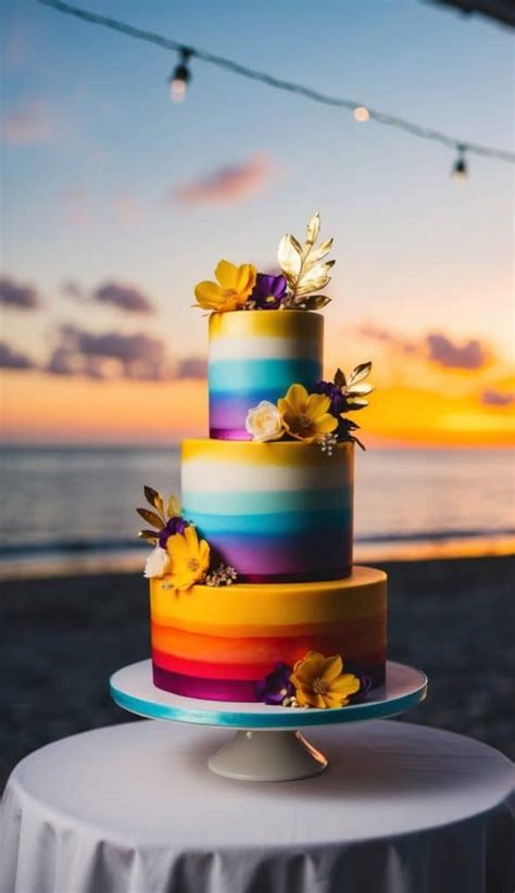 19 Stunning Sunset Cakes To Impress Your Guests And Light Up Your Event
