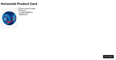 Product Card Horizontal Codesandbox Product Card Horizontal Codesandbox