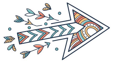 Abstract Arrow Decorative Design Vector Design Generative Ai Stock Vector Illustration Of