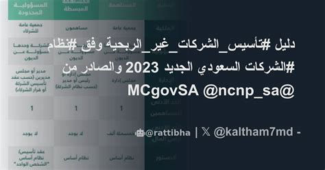 دليل تأسيسالشركاتغيرالربحية وفق نظام الشركات السعودي الجديد 2023