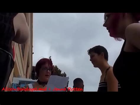 Four Dommes Publicly Humiliate Naked Male Slave Two Xvideos