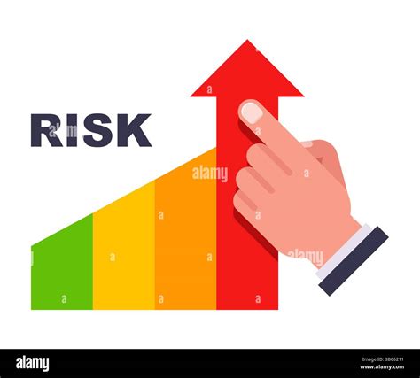Infographic High Risk Increased Danger Arrow Up Flat Illustration Stock Vector Image And Art