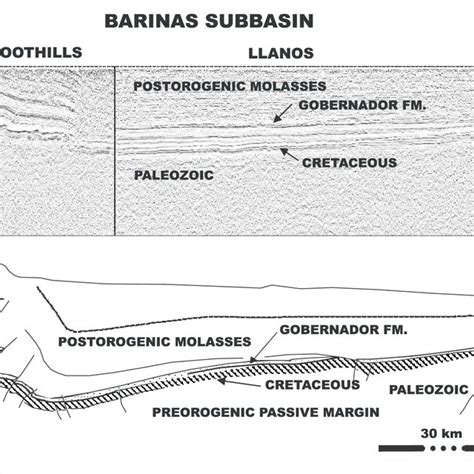 survey area with survey traverse lines from the plains llanos