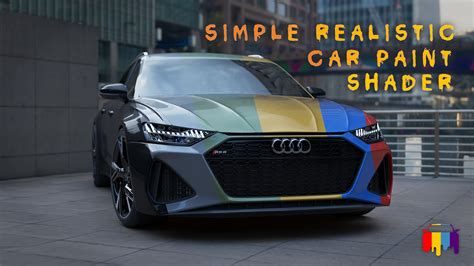 Simple Realistic Car Paint Shader Blender Market