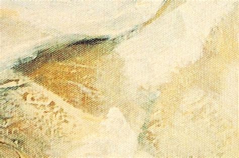 추상 미술 배경 밝은 베이지색과 크림색 진주 그라데이션이 있는 캔버스에 수채화 그림 프리미엄 사진