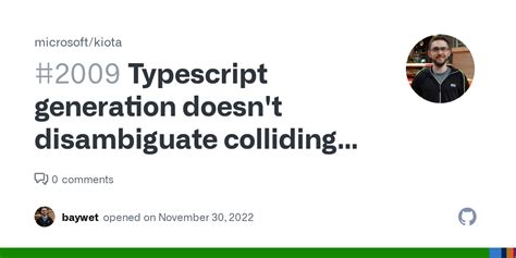 Typescript Generation Doesnt Disambiguate Colliding Imports · Issue
