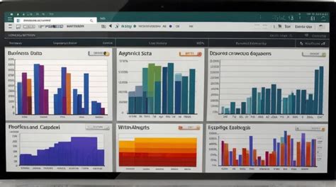 Business Data Dashboard Analysis Premium Ai Generated Image