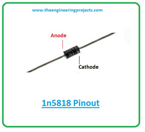 1n5818 Schottky Diode Datasheet Pinout Features And Applications The