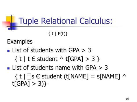 Ppt Relational Algebra Relational Calculus Powerpoint Presentation Free Download Id 6029034