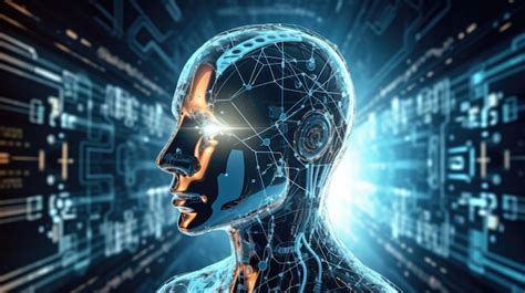 Premium Ai Image Artificial Intelligence Robot Head Generative Ai