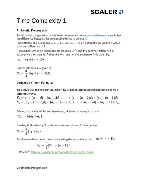 01intermediate Dsa Time Complexity 1 Pdf