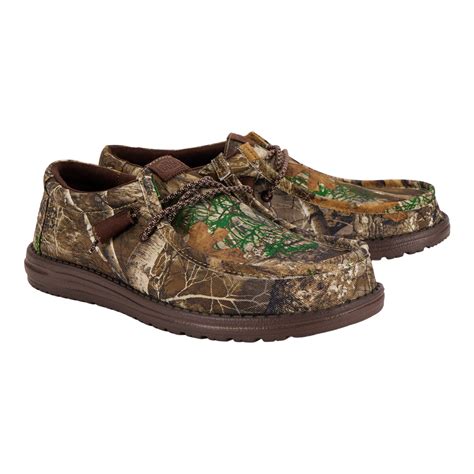 Hey Dude Unisex Wally Camo Shoes Realtree Edge