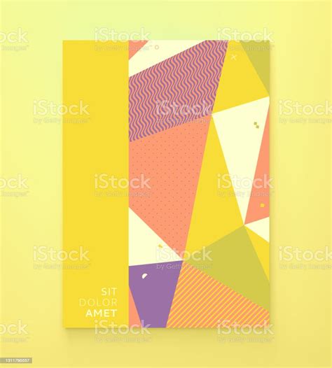 추상 기하학적 패턴이 있는 배경입니다 표지 디자인 템플릿을 참조하십시오 벡터 그림입니다 광고 마케팅 또는 프레젠테이션에 사용할