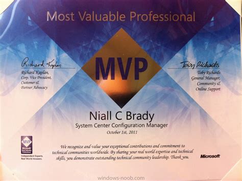 2011 Microsoft MVP Award How Do I Windows Noob Com