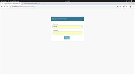 Python Csrf Verification Failed On A Fresh Django Projects Admin