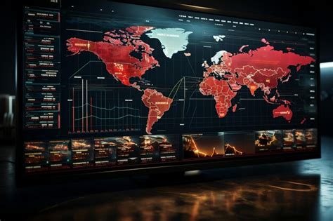 Premium Ai Image Financial Visualization Stock Market Interface Generative Ai