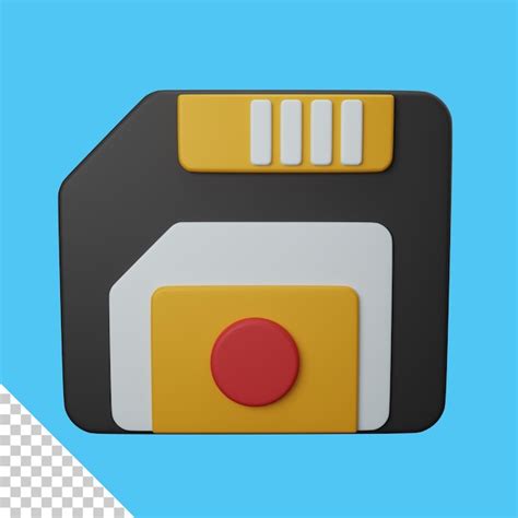 Premium Psd 3d Rendering Save As Or Floppy Disk Isolated Useful For User Interface Apps And