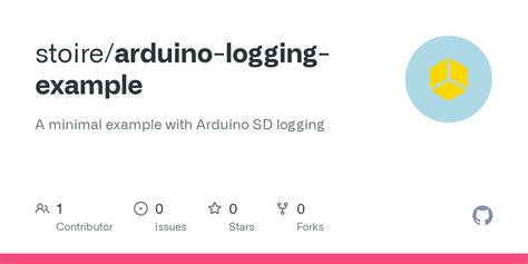 Github Stoire Arduino Logging Example A Minimal Example With Arduino Sd Logging