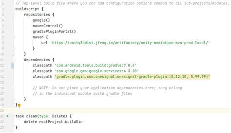 Android Studio Failed To Resolve The Dependencies Unity Services