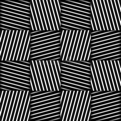 Abstract Striped Squares Geometric Vector Seamless Pattern Stock Vector Illustration Of