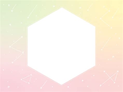파스텔 별 하늘 배경 위의 육각형 모양 프레임 유토이미지 상세페이지 베이직샵 일러스트 21456207