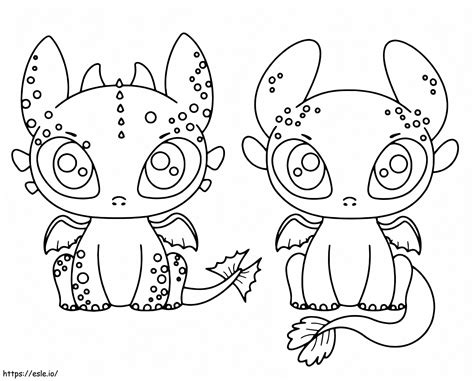 Free Printable Toothless And Light Fury Coloring Pages