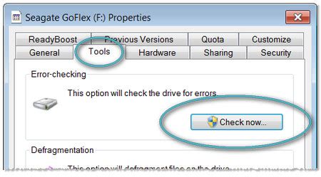 How To Use The Windows Disk Error Checking Feature On An External Drive Seagate US