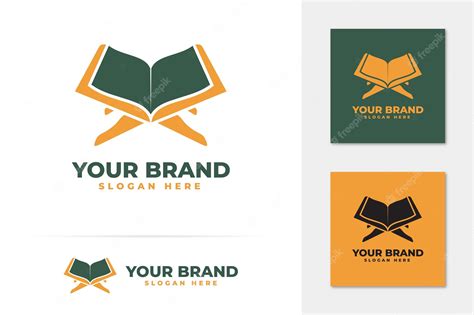 알 꾸란 로고 벡터 프리미엄 벡터