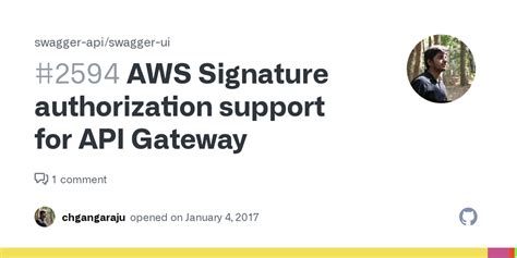 AWS Signature Authorization Support For API Gateway Issue Swagger Api Swagger Ui GitHub