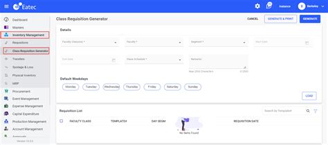 Generating Class Requisition