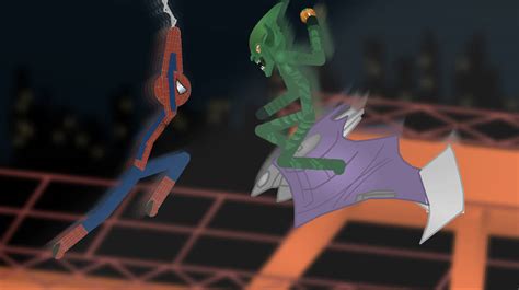 Stick Nodes Spider Man Vs Green Goblin 2002 By Adriantheanimator02 On Deviantart