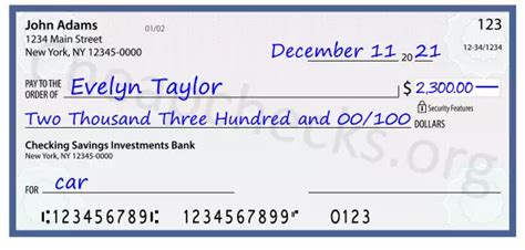 How To Write A Check For 2300 Dollars Cheap Checks
