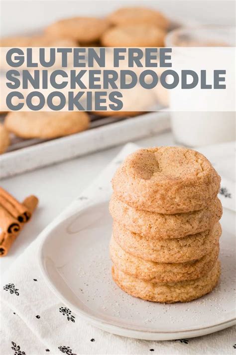 Gluten Free Snickerdoodle Cookies Soft And Chewy Rolled In Cinnamon