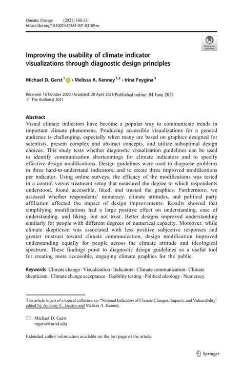 Pdf Improving The Usability Of Climate Indicator Visualizations